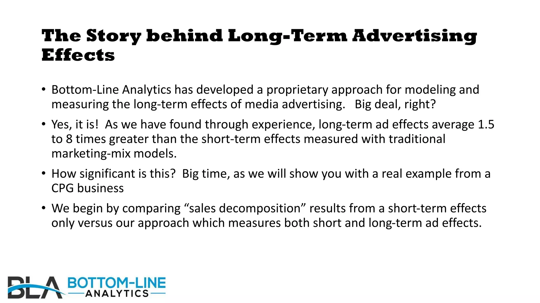 Measuring the Lonng-Term Effects of Advertising | PPT