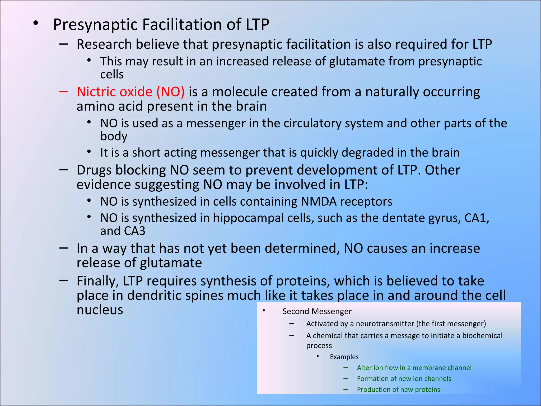 Long term potentiation | PPT
