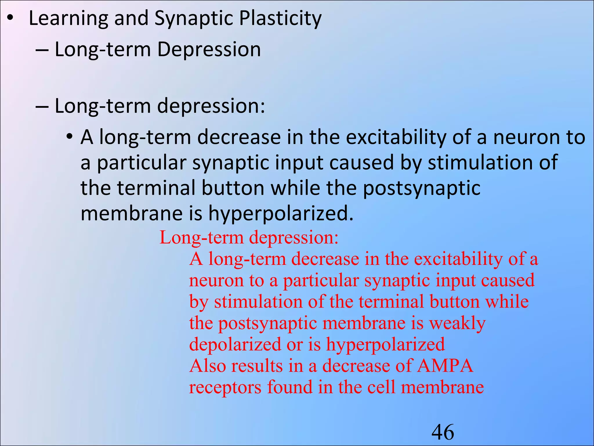 Long term potentiation | PPT