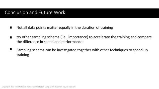 Long-term real-time network traffic flow prediction using LSTM recurrent neural network ...