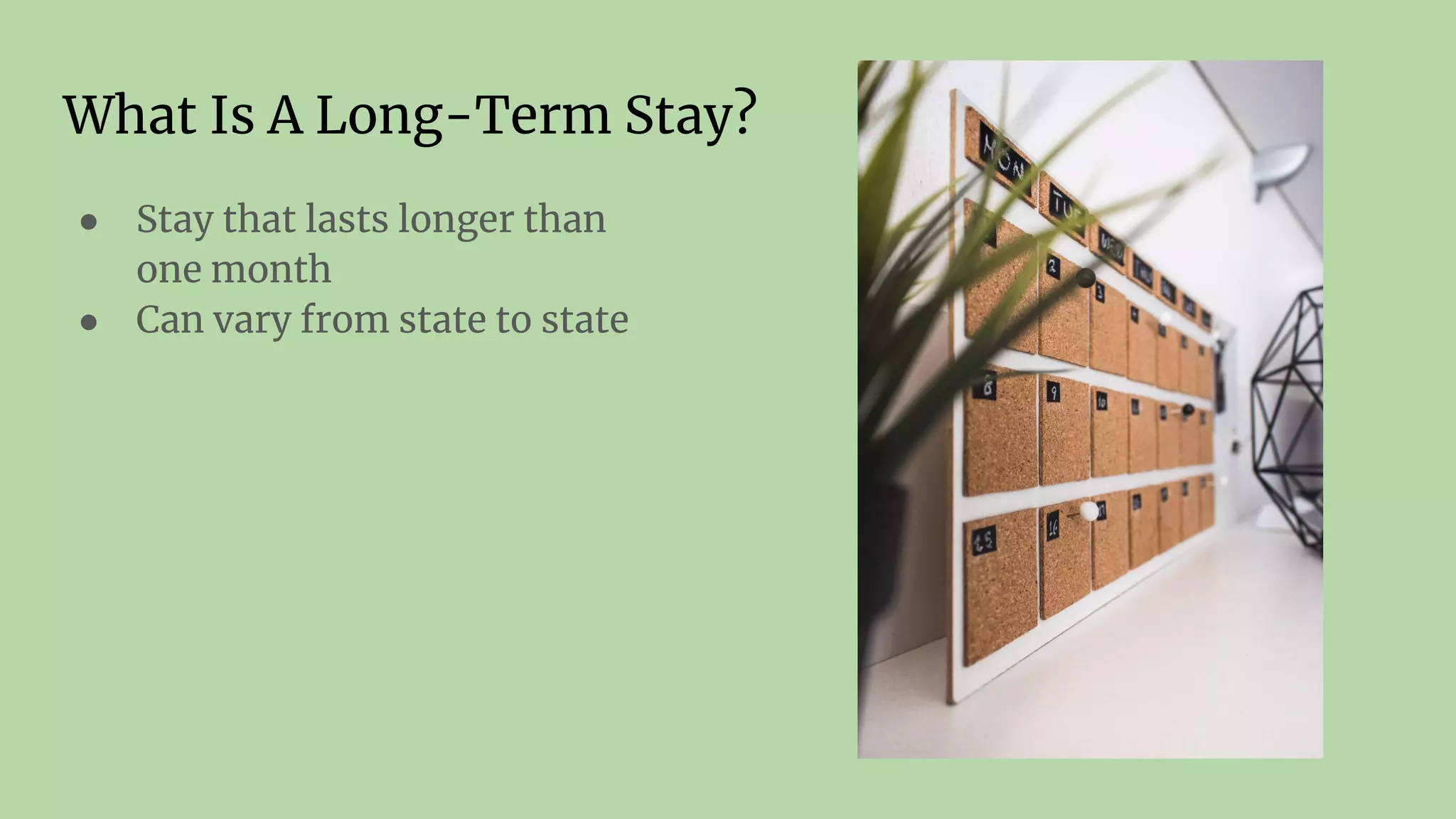 Long term stays | PDF