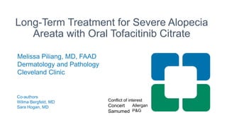 Long Term Treatment for Severe Alopecia Areata with Oral Tofacitinib ...