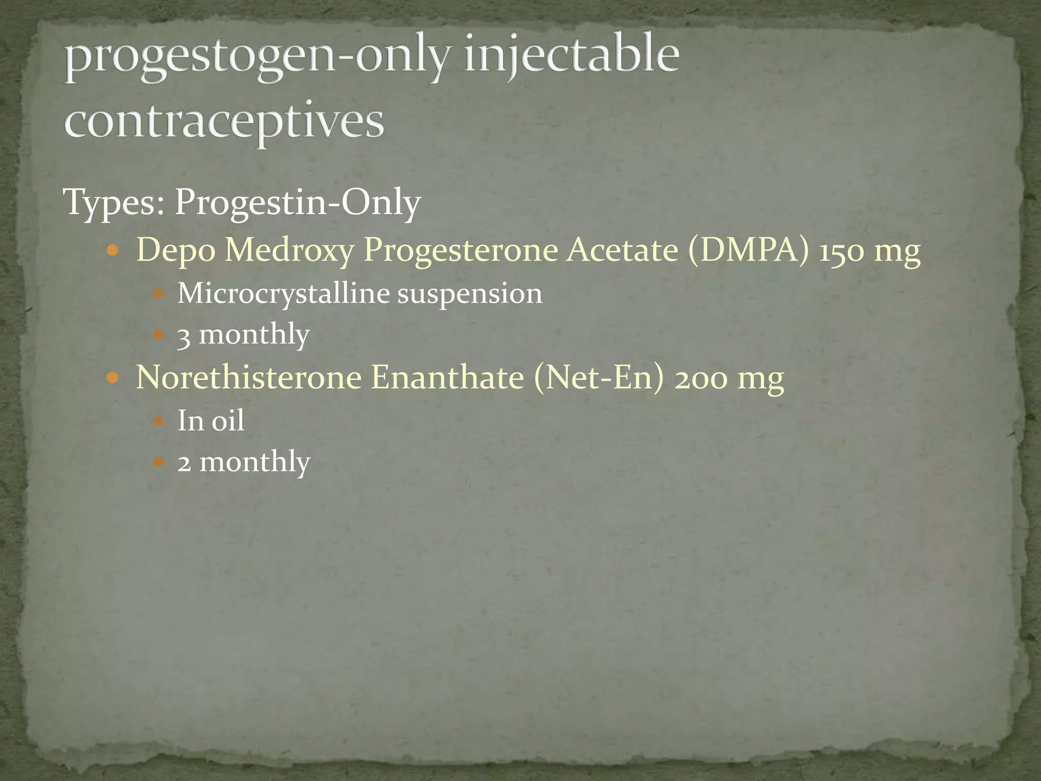 Long acting hormonal contraceptives | PPTX