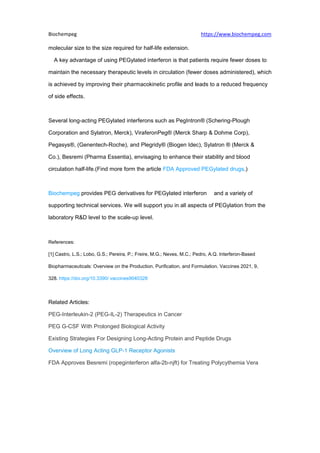 Long acting pe gylated interferon application of peg | PDF | Infectious ...