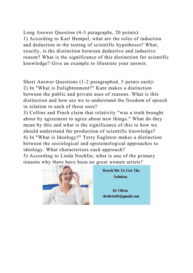 Long Answer Question (4-5 paragraphs, 20 points)1) According to K.docx