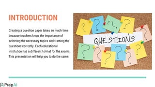 How to Create Long Answer Questions in 6 Steps | PDF