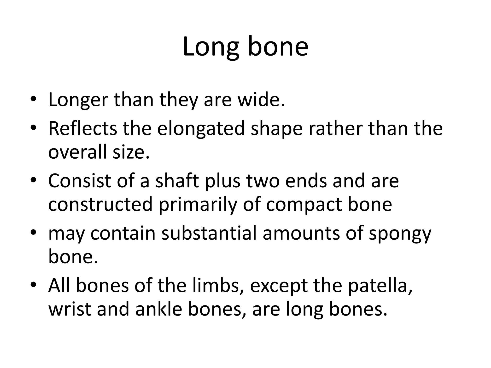 Long bone | PPTX