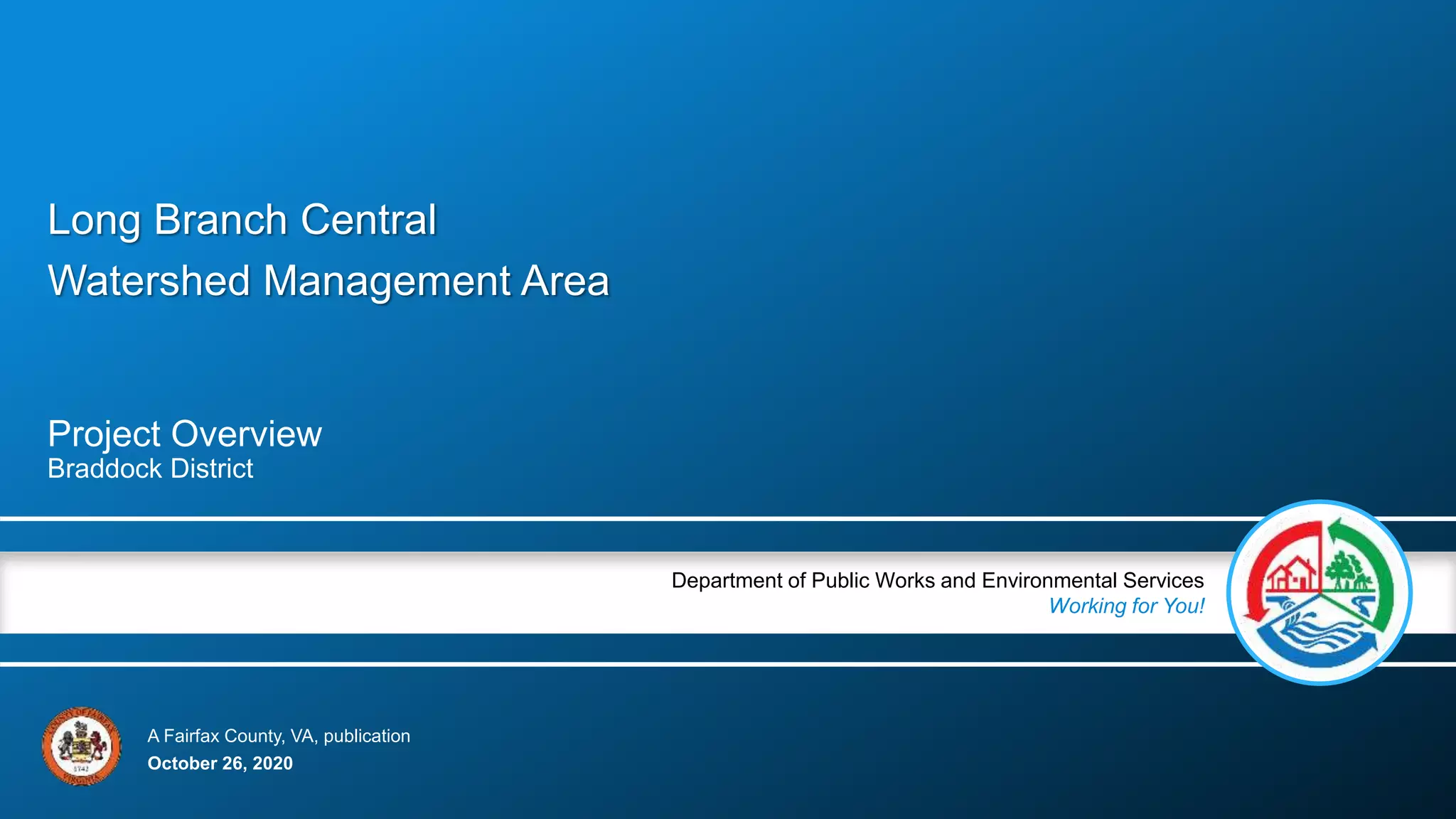 Long Branch Central Watershed Management Area Project Overview October ...