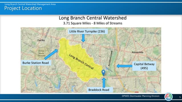 Long Branch Central Watershed Management Area Project Overview October ...