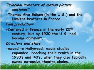 Longcanaya on motion pictures | PPT