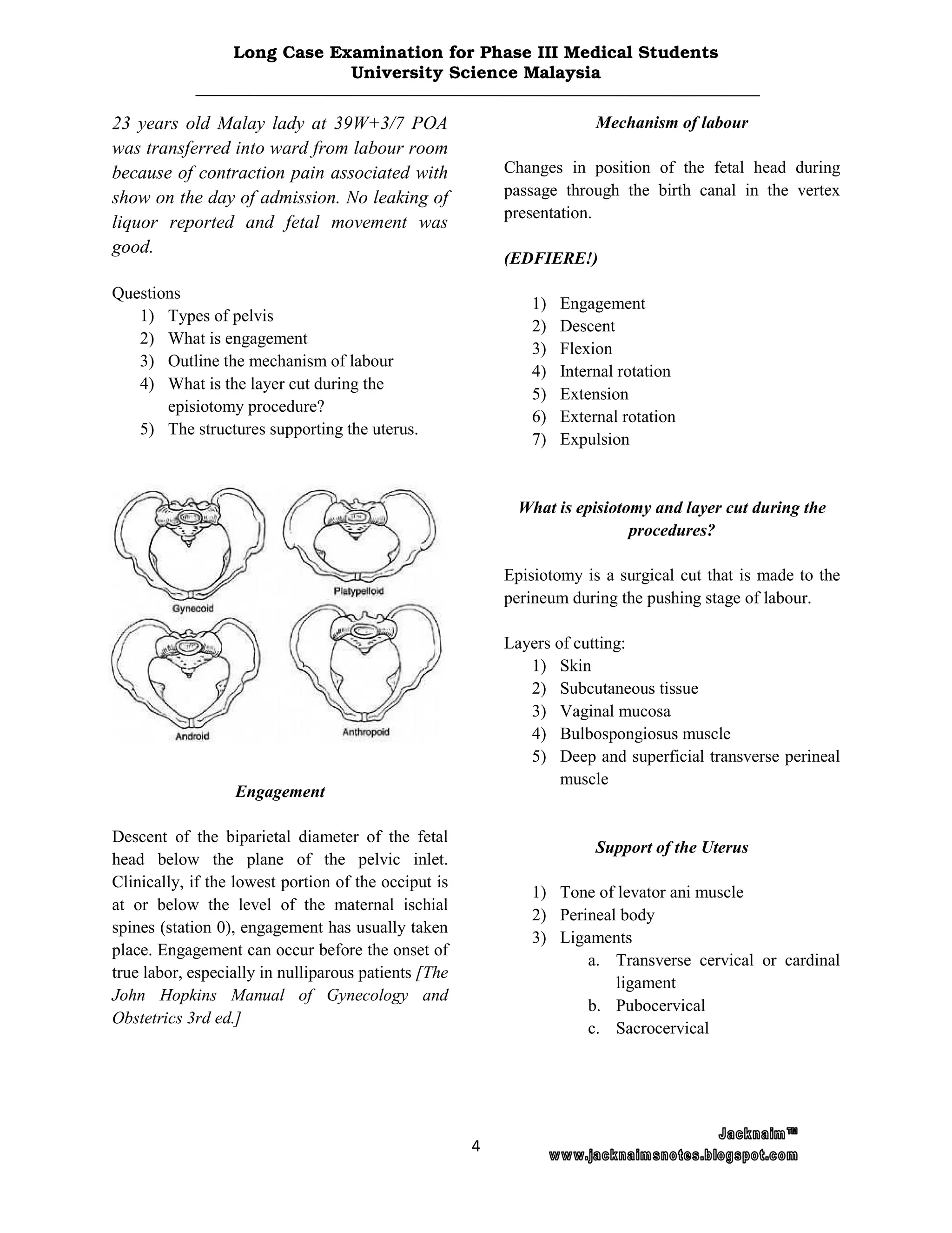 Long case examination for phase iii medical students usmkk | PDF