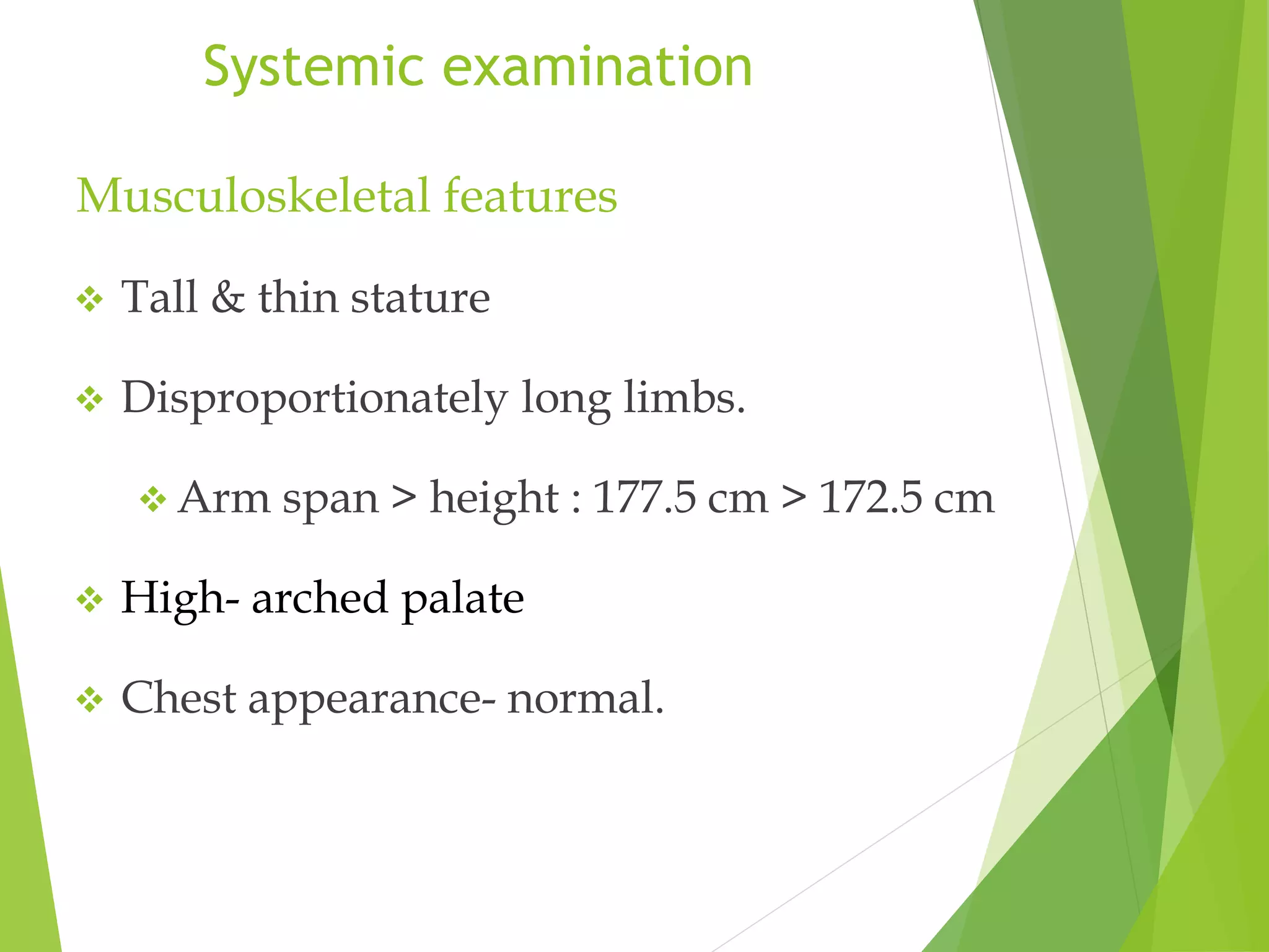 Long case marfan syndrome | PPTX