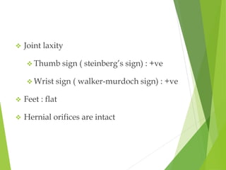 Long case marfan syndrome | PPTX