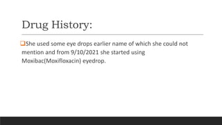 Long case presentation (Chronic Dacryocystitis) | PPTX