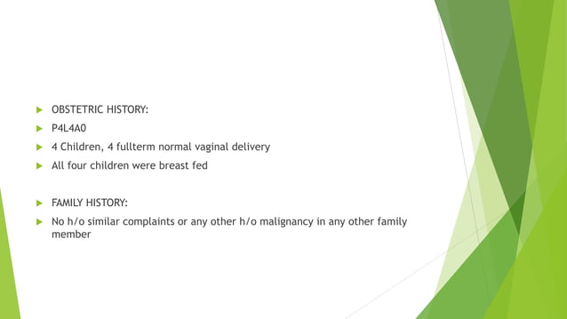 clinical presentation of breast lump case | PPTX | Menopause ...