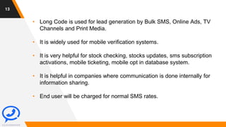 Long code service by cloudshope technologies | PPT