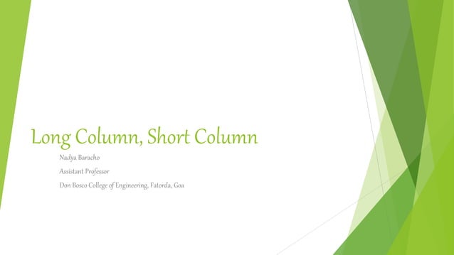 Long column & short column | PPTX