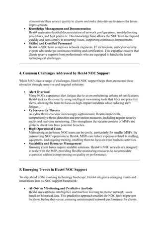 MSP NOC Support: Seamless Monitoring and Incident Management | DOCX