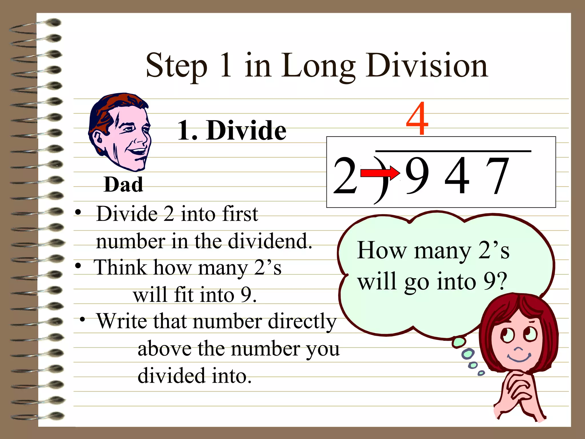 Long Division: Daddy, Momma, Sister, Brother, Rover | PPT