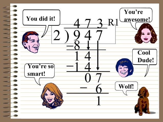 Long Division: Daddy, Momma, Sister, Brother, Rover | PPT