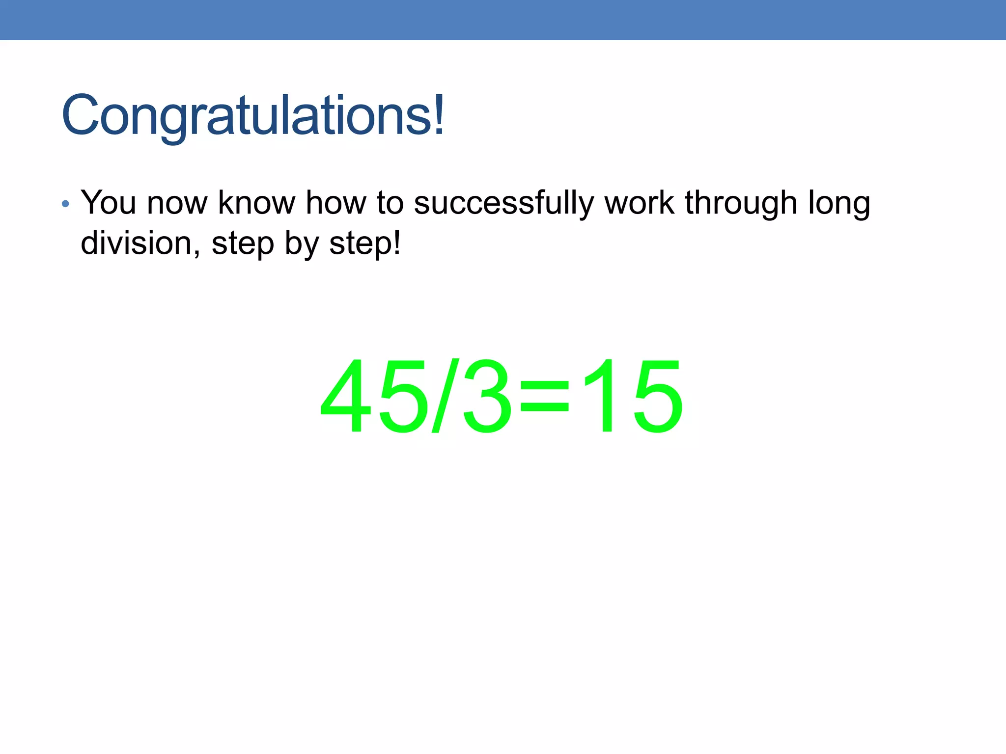 How to: Long Division | PPTX