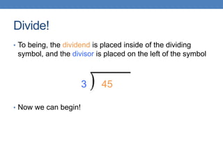 How to: Long Division | PPTX