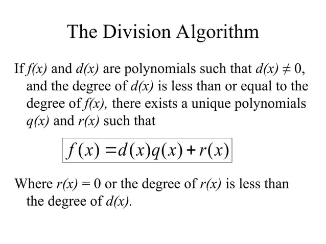 Long Division and Synthetic Division.ppt