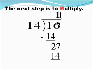 Long division tutorial