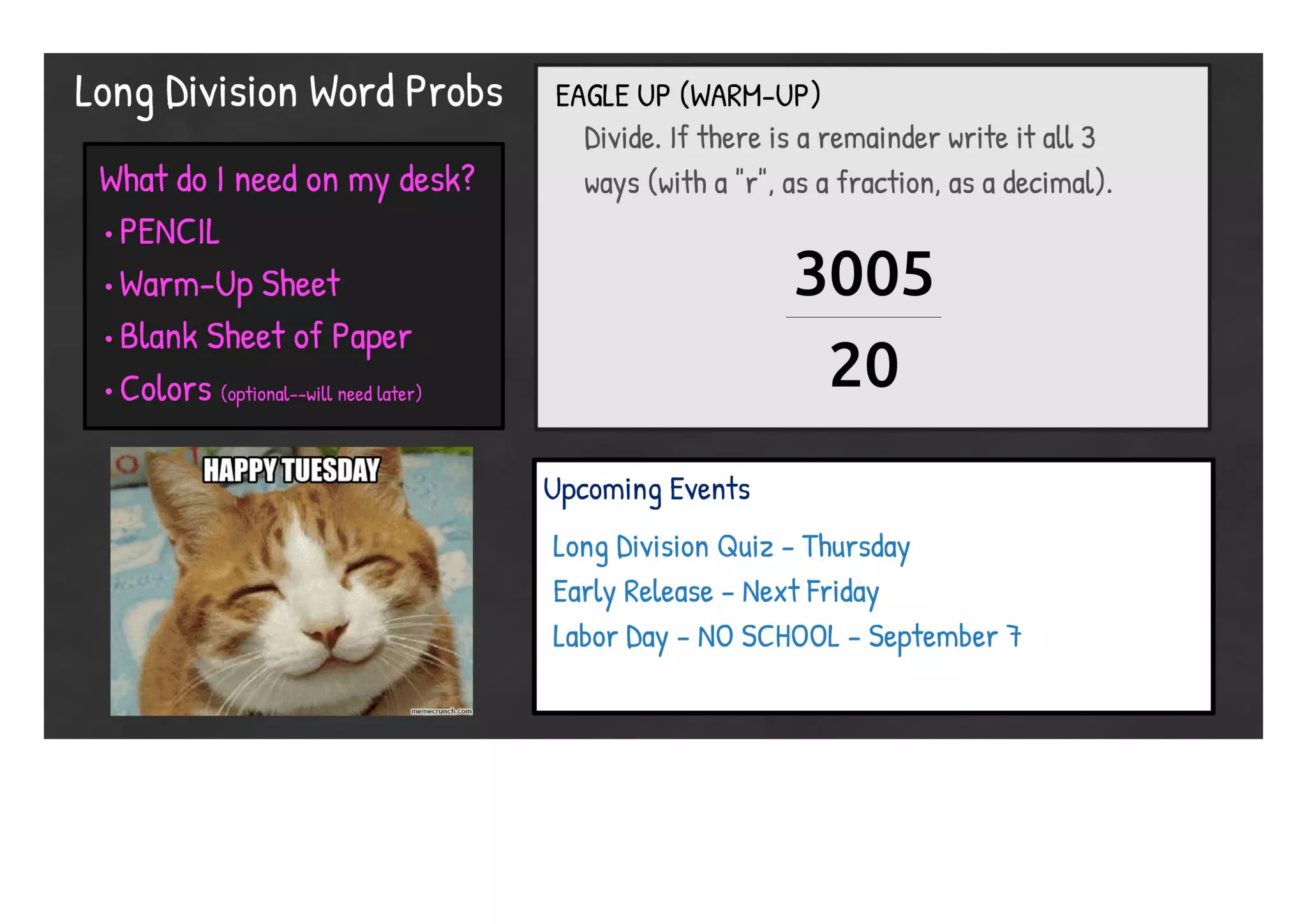 Long division word problems color sheet worked out prowise | PPT
