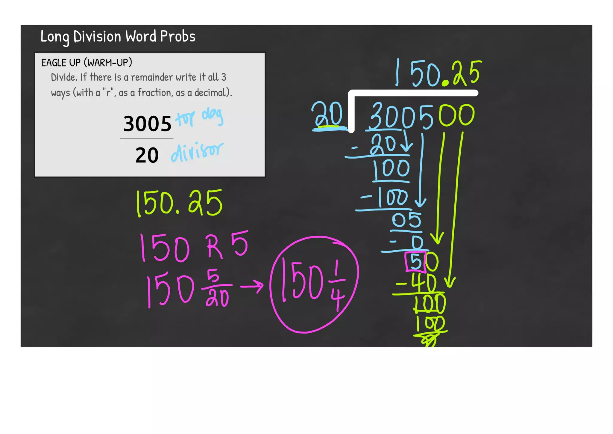 Long division word problems color sheet worked out prowise | PDF