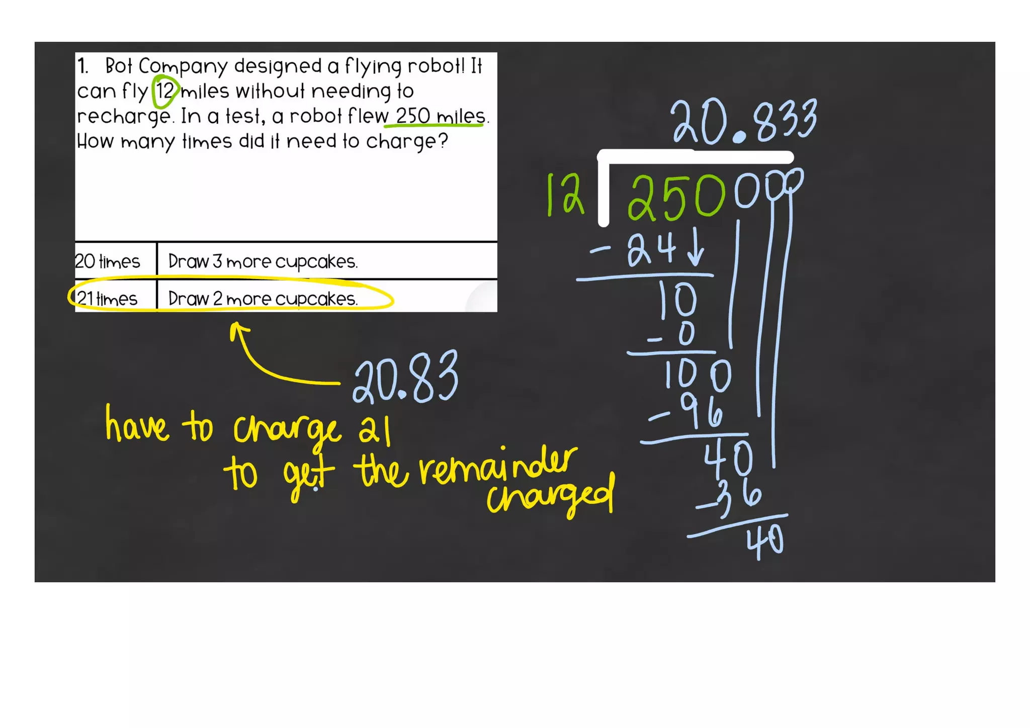 Long division word problems color sheet worked out prowise | PDF