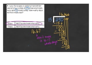 Long division word problems color sheet worked out prowise | PPT