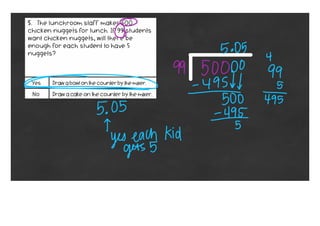 Long division word problems color sheet worked out prowise | PPT