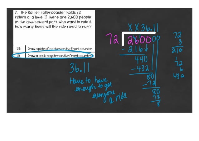 Long division word problems color sheet worked out prowise | PDF