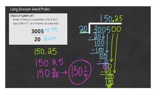 Long division word problems color sheet worked out prowise | PPT