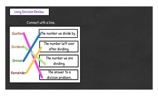 Long division word problems color sheet worked out prowise | PPT