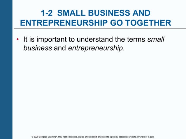 Small Business Management Chapter 1 PowerPoint | PPTX | Startups | Business