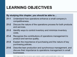 Small Business Management Chapter 21 PowerPoint | PPTX