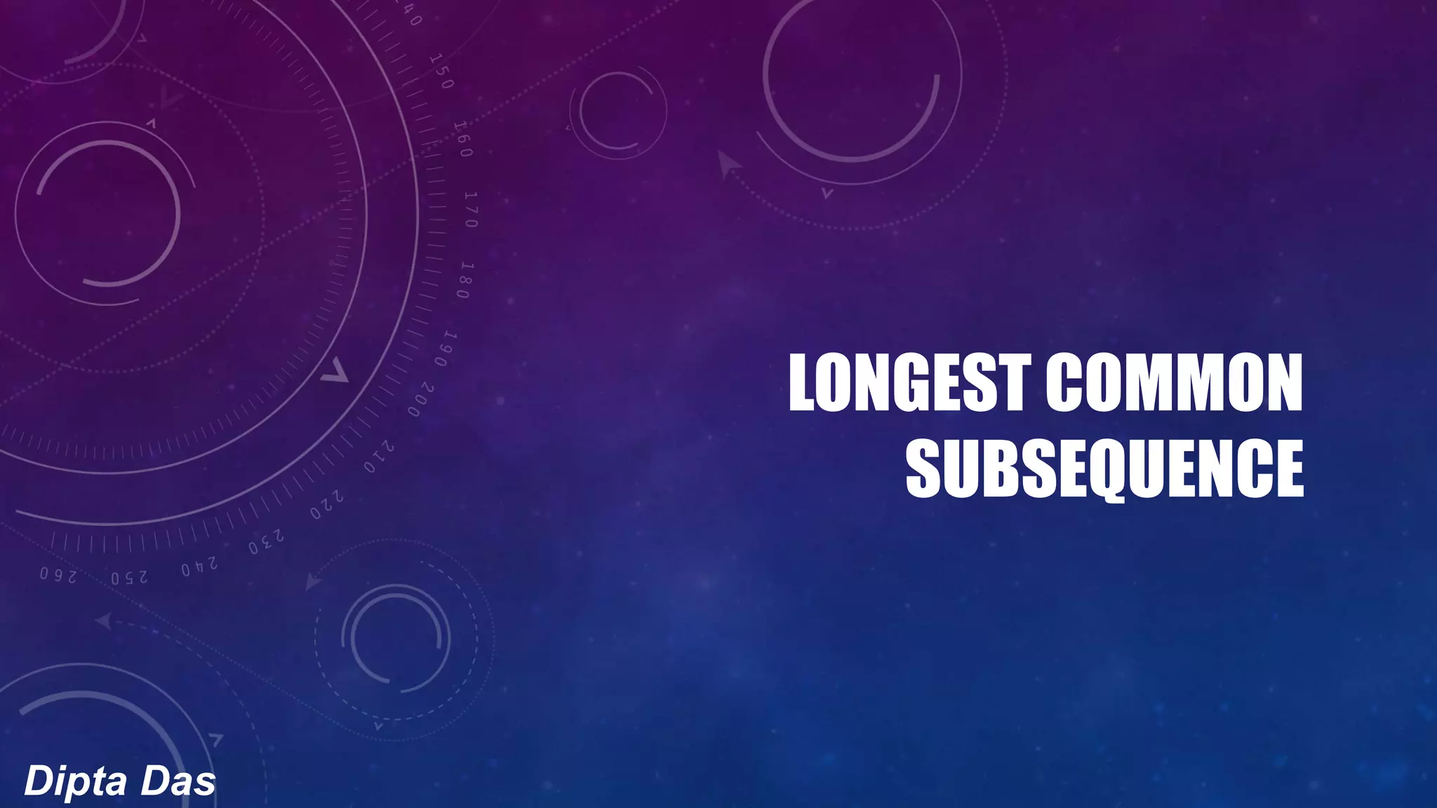 Longest common subsequence | PPTX