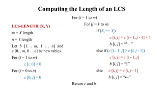 Longest common subsequence | PDF