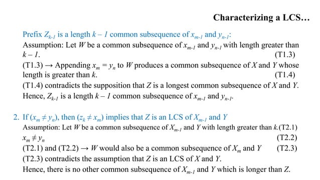 Longest common subsequence | PDF