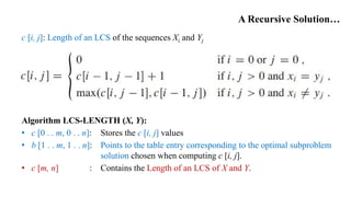 Longest common subsequence | PDF