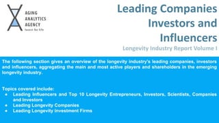 Longevity Report - Infographic Summary | PPT