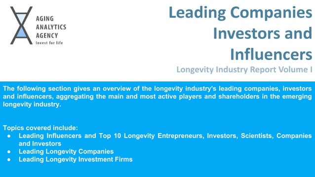 Longevity Report - Infographic Summary | PPT
