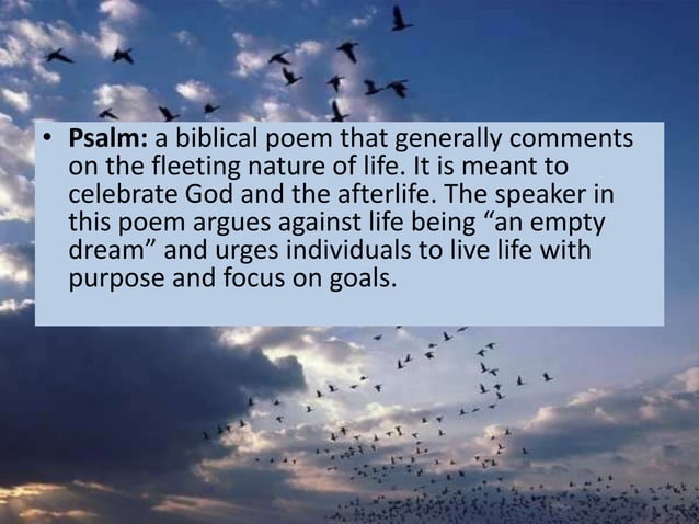 "Psalm of Life" - Longfellow | PPTX