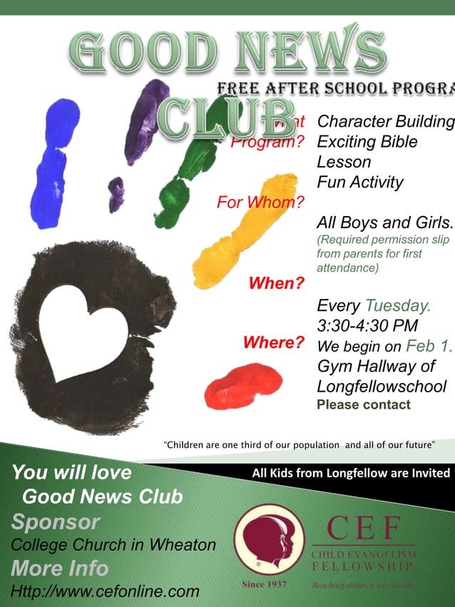 School Good News Club poster | PPTX