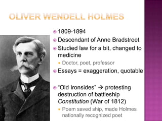 Longfellow & Holmes | PPT