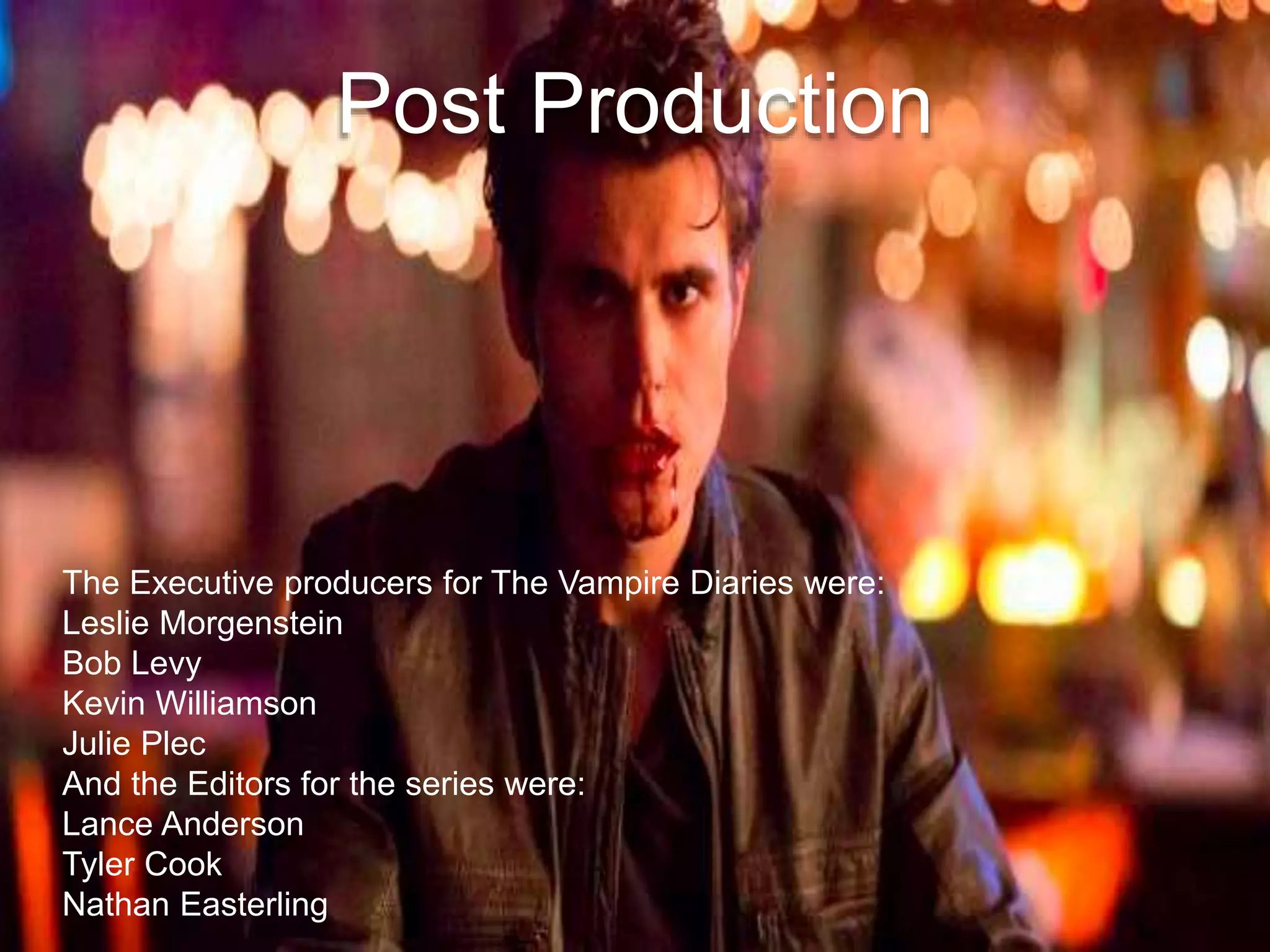 Long form tv the vampire diaries | PPTX
