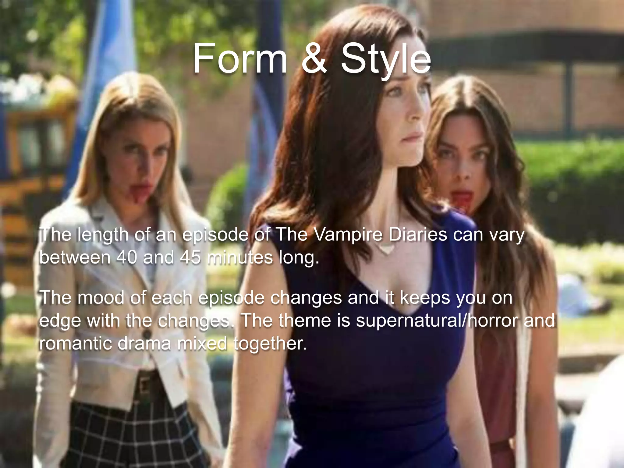 Long form tv the vampire diaries | PPTX