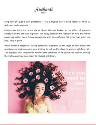 Long hair seen as an indicator of overall health, study shows | PDF